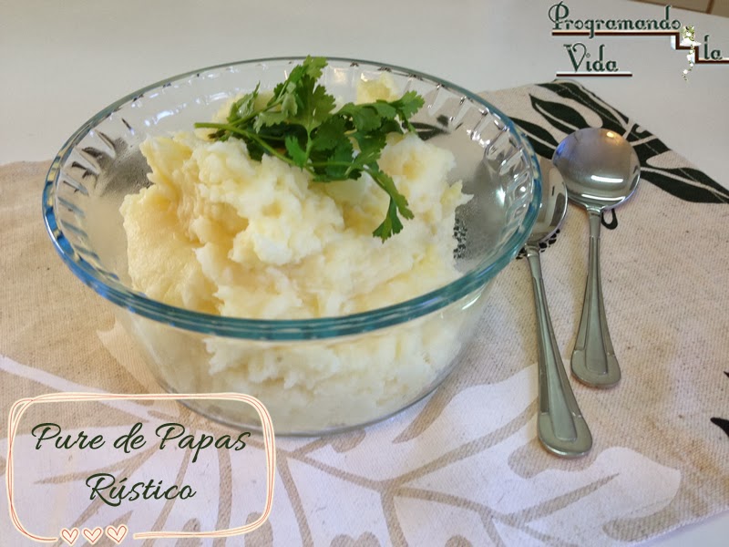 Puré de Papas Rustico - Programando la Vida
